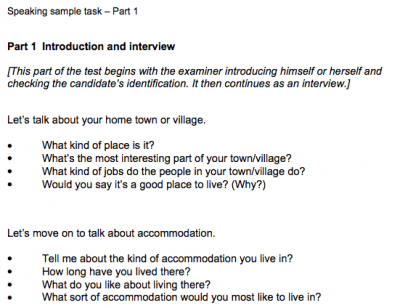 IELTS Speaking Part 1: Temas, topics, preguntas y respuestas