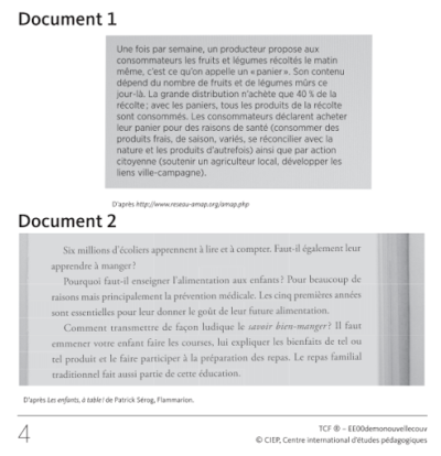 Expression écrite du TCF : exemple et corrigé